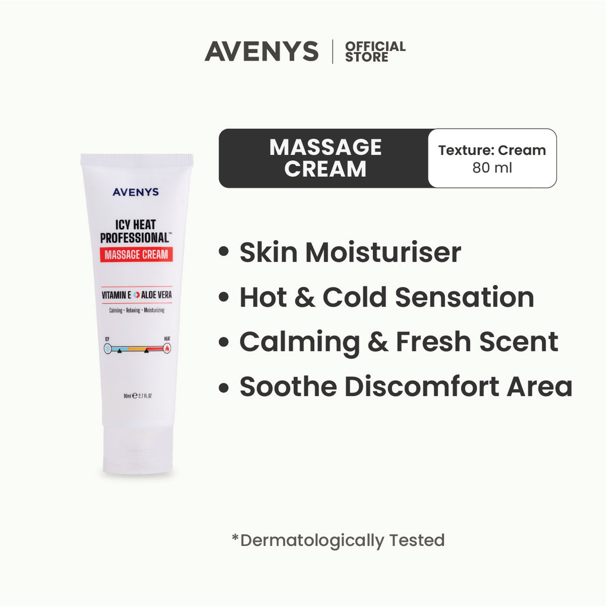 AVENYS Icy Heat Professional Massage Cream – AVENYS MALAYSIA